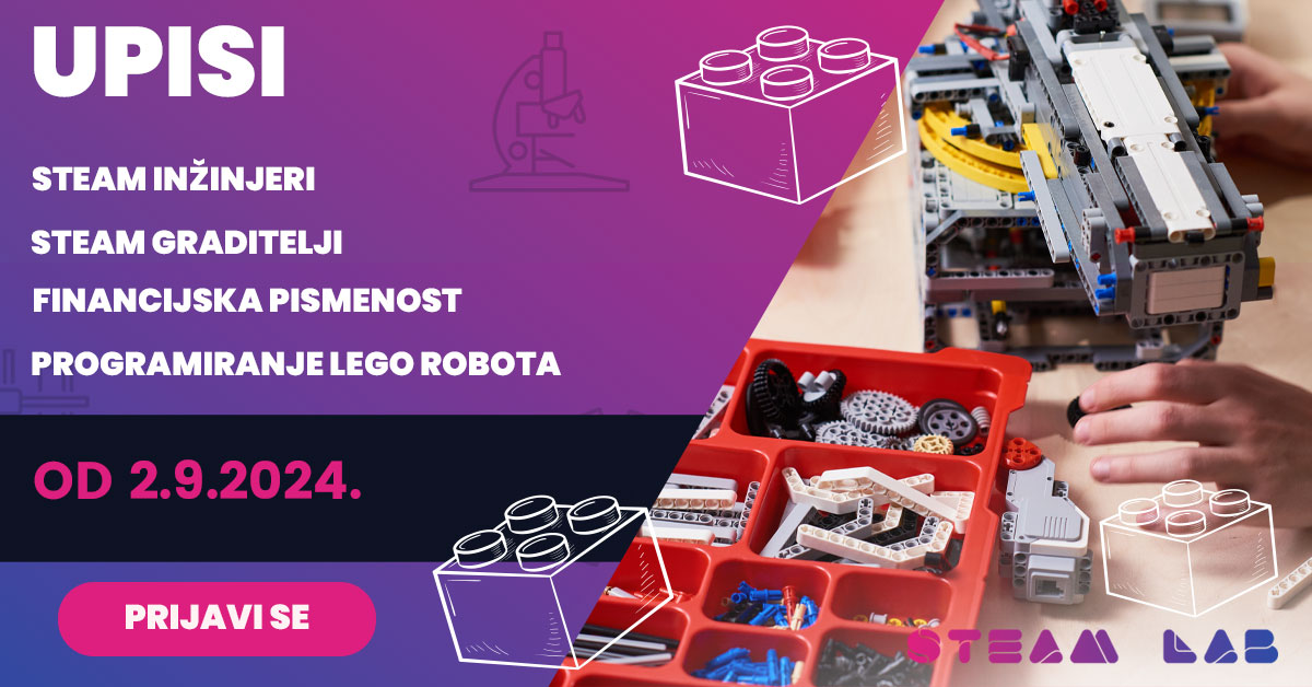 UPISI - STEAM RADIONICE I PROGRAMIRANJE ROBOTA - STEAM LAB